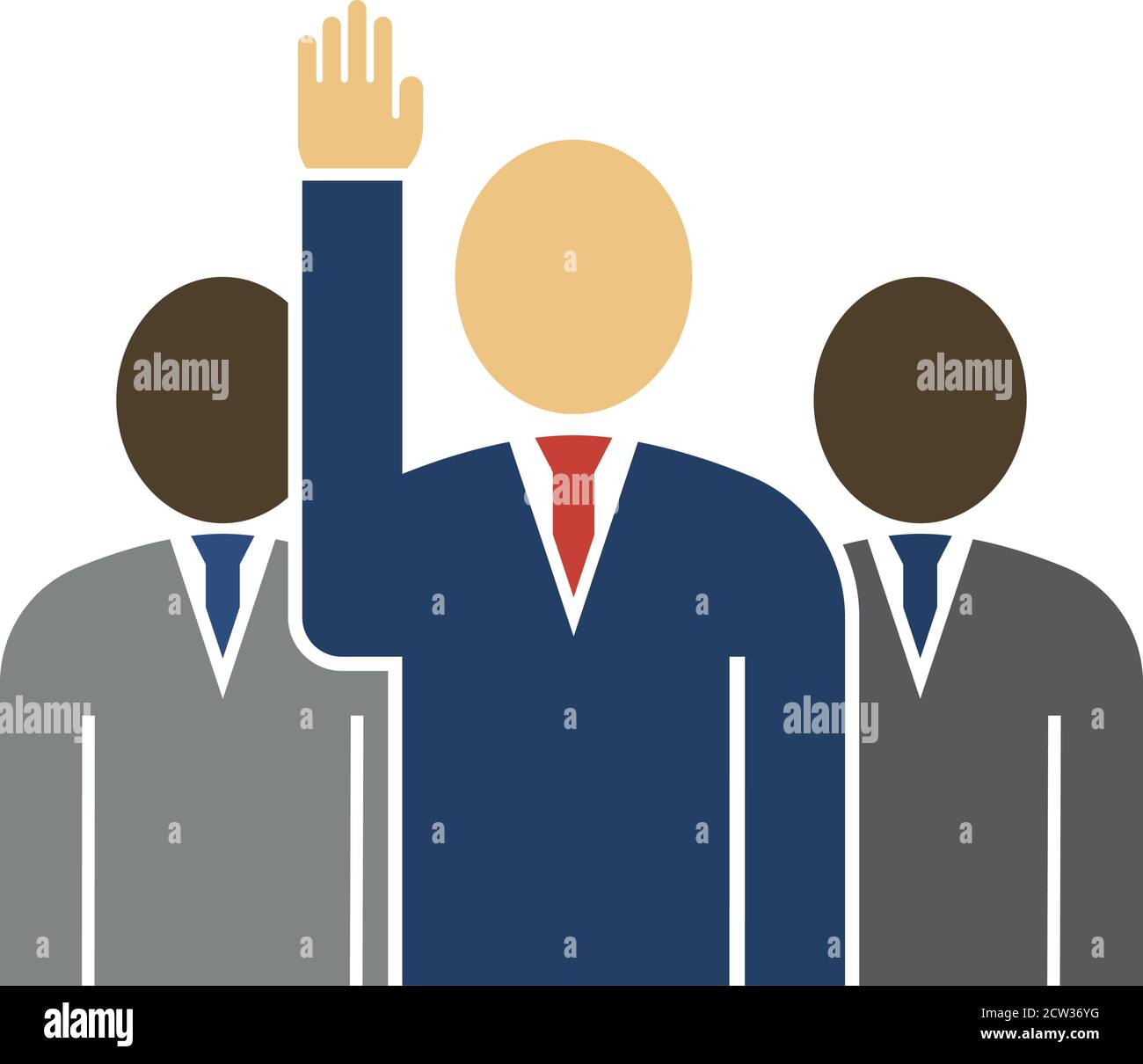 Voting man men behind hi-res stock photography and images - Alamy