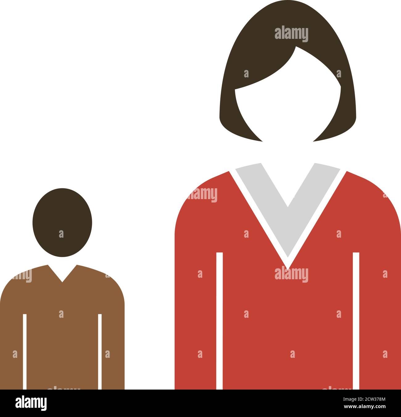 Lady boss subordinate man Cut Out Stock Images & Pictures - Alamy