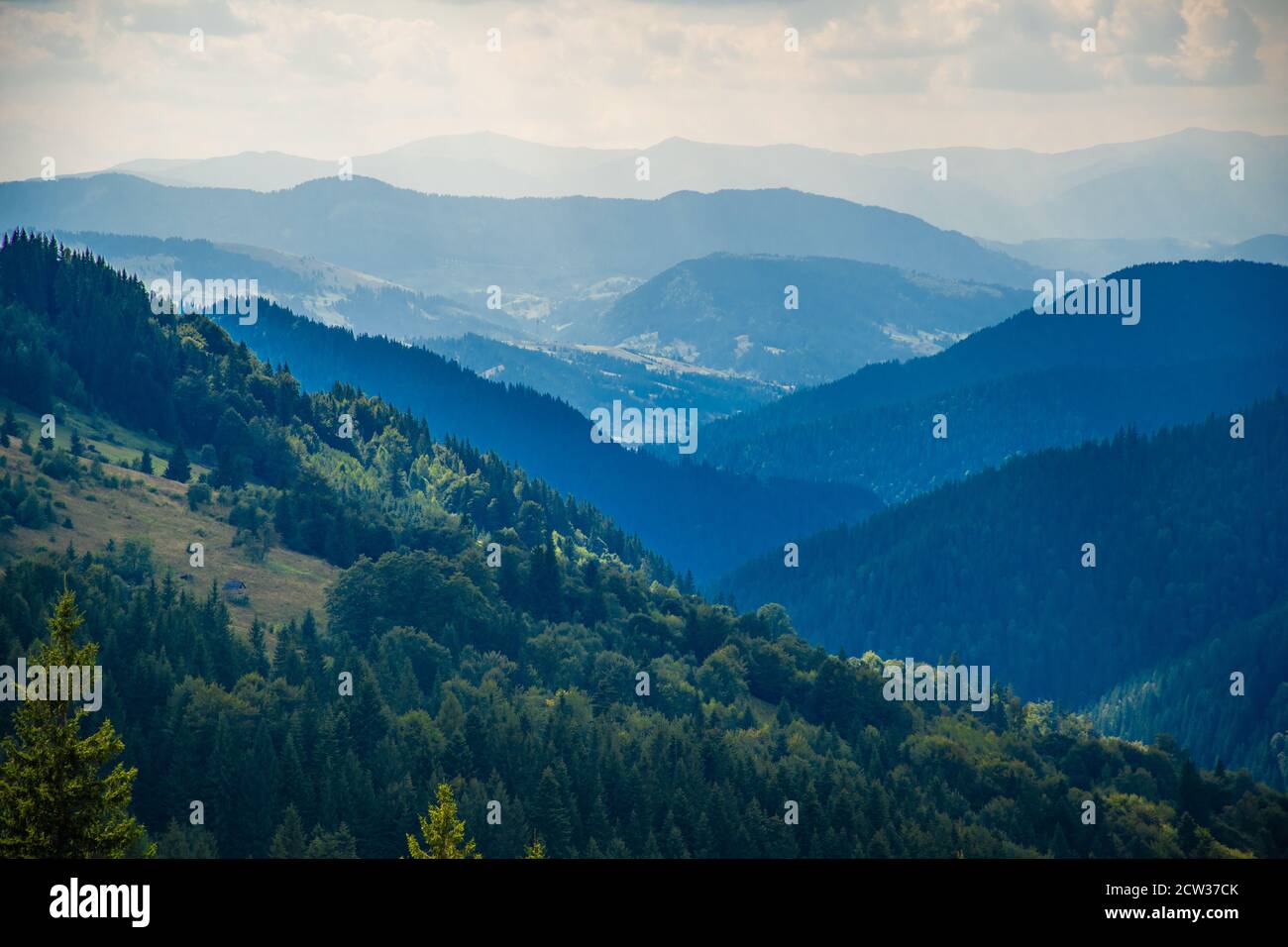 Beautiful autumn Carpathians landscape in the mountains,location West ...