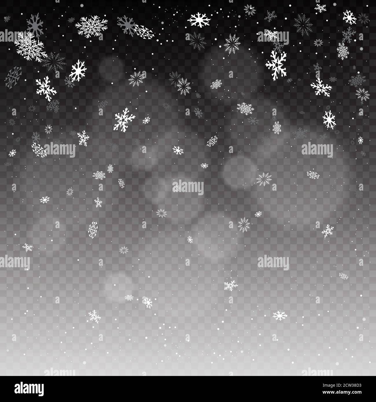 Christmas snowfall template dark background Stock Vector Image & Art ...