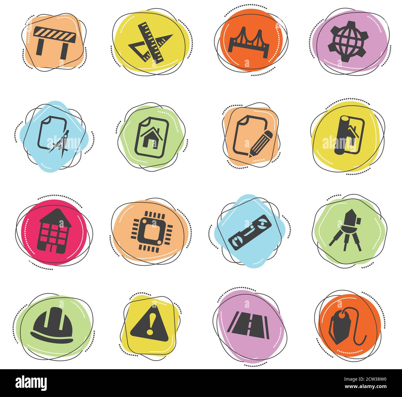 engineering icon set Stock Vector Image & Art - Alamy