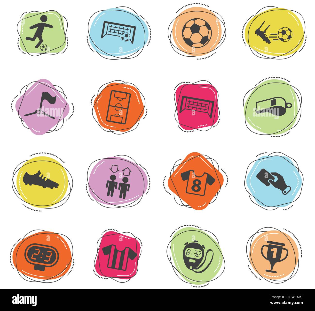 football icon set Stock Vector Image & Art - Alamy