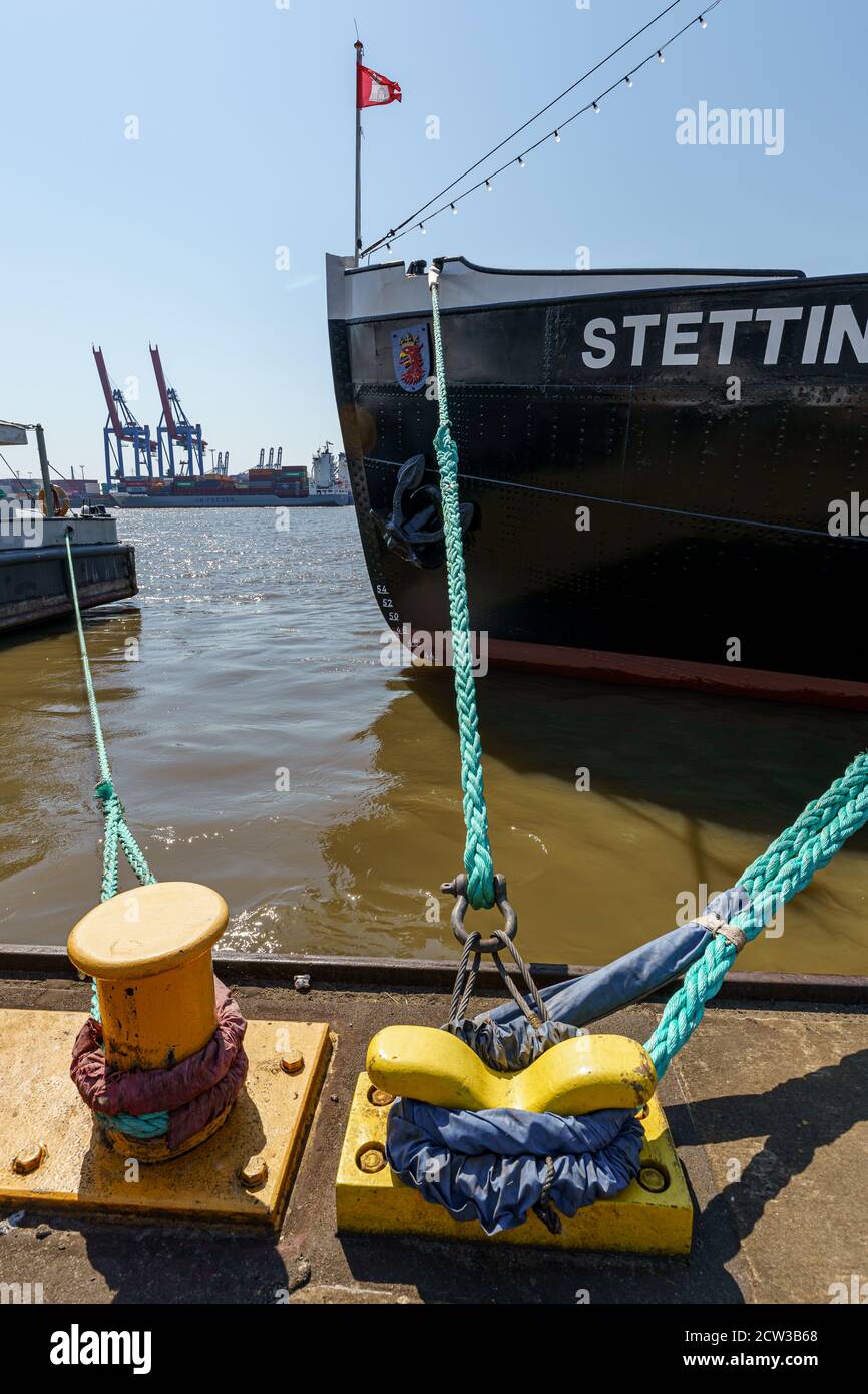 Old historic steam ice breaker ship Stettin located at the museum ...