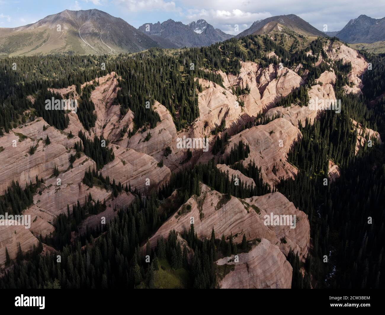 Trekking in the Kyzyl Jar Gorge in Kyrgyzstan's Issyk Kol Oblast Stock ...