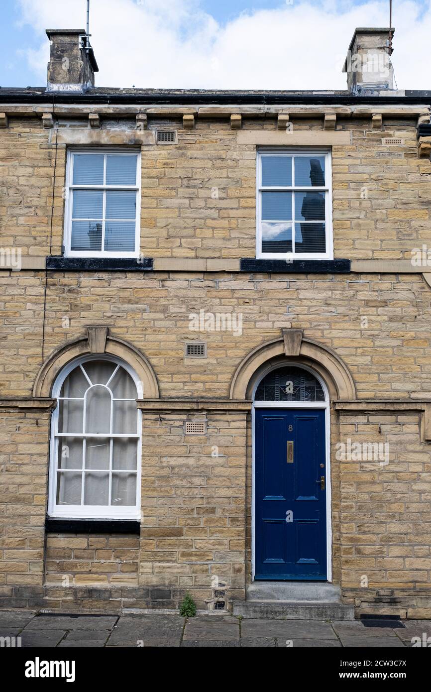 Titus Street in the World Heritage Site of Saltaire, Bradford, West ...