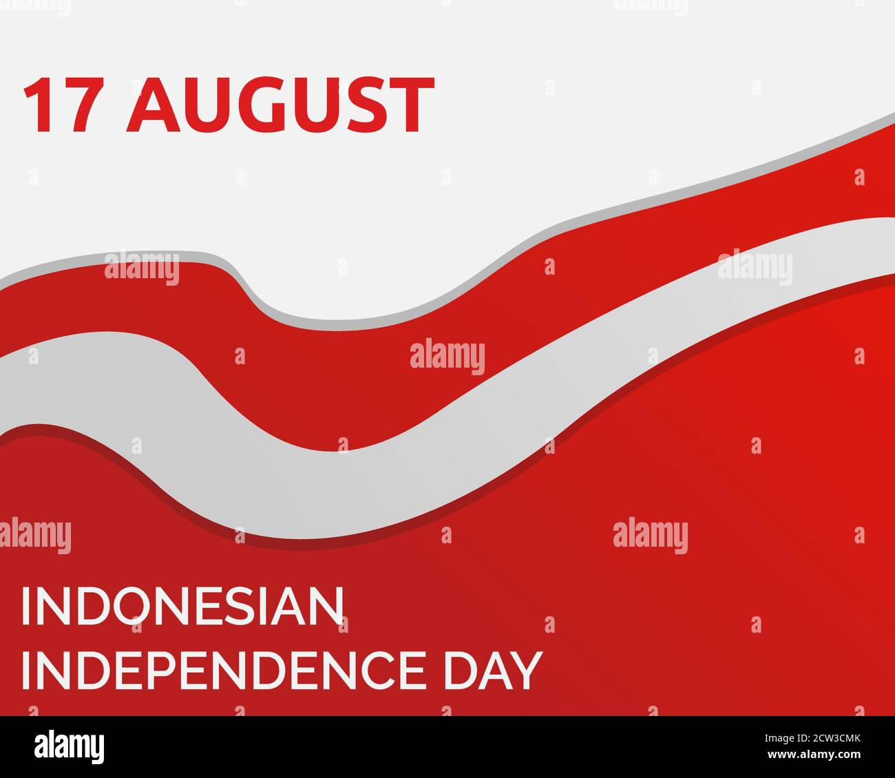 Illustration vector design of Indonesian independence day background ...