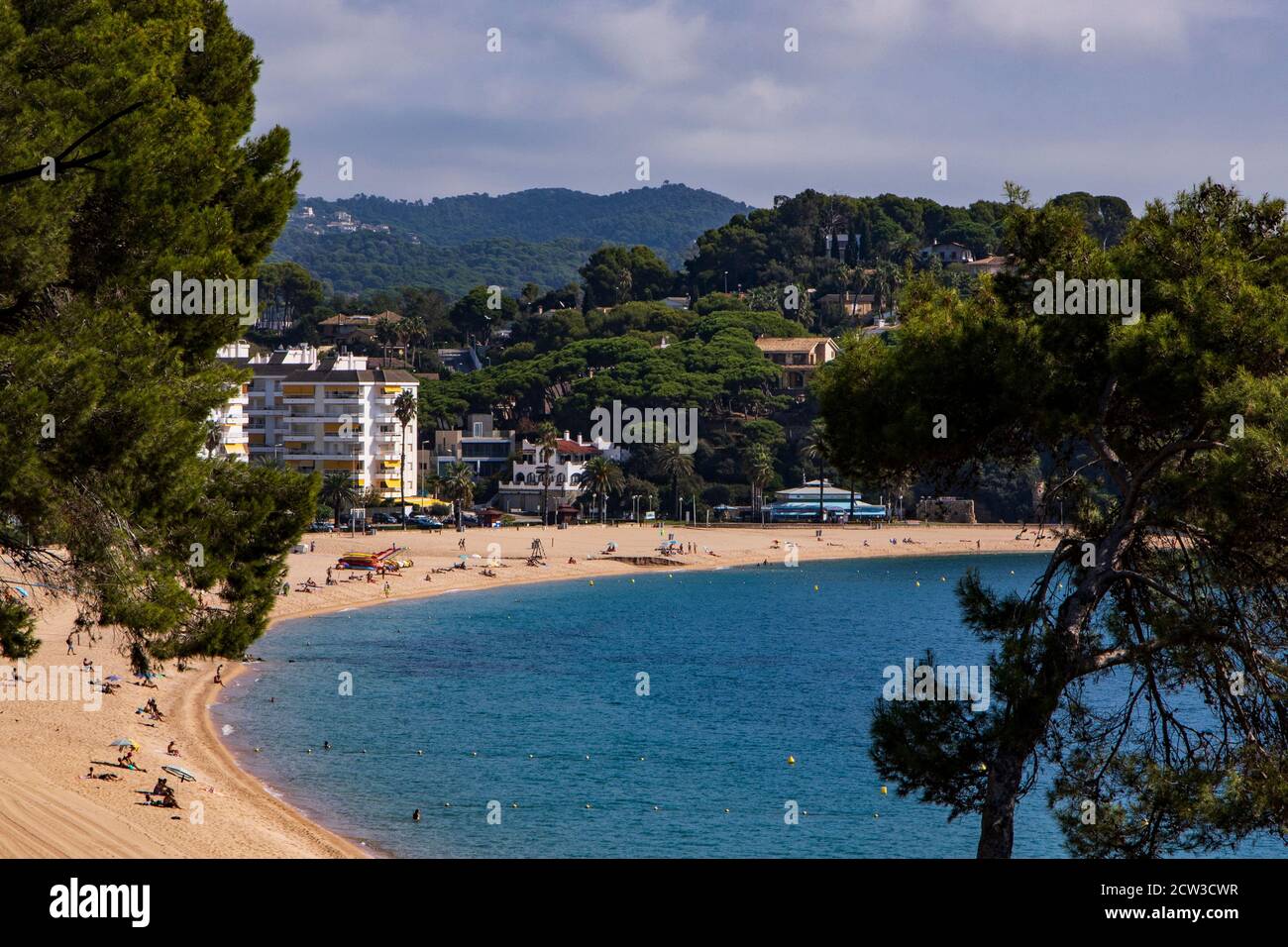Fenals beach in Lloret de Mar,Costa Brava, Spain Stock Photo - Alamy