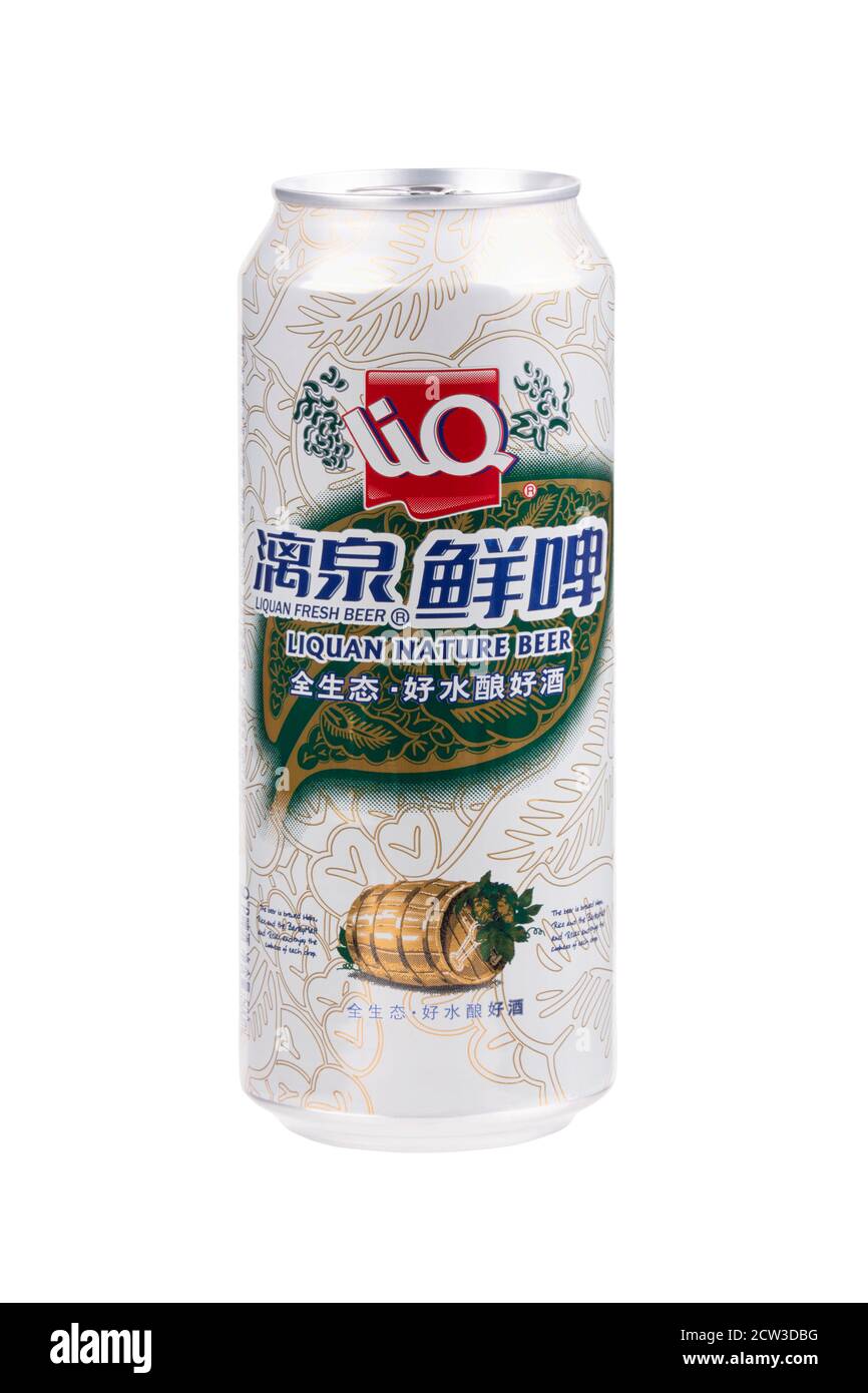 Guilin China March 29, 2020 Guilin Liquan is a very popular Lager beer ...