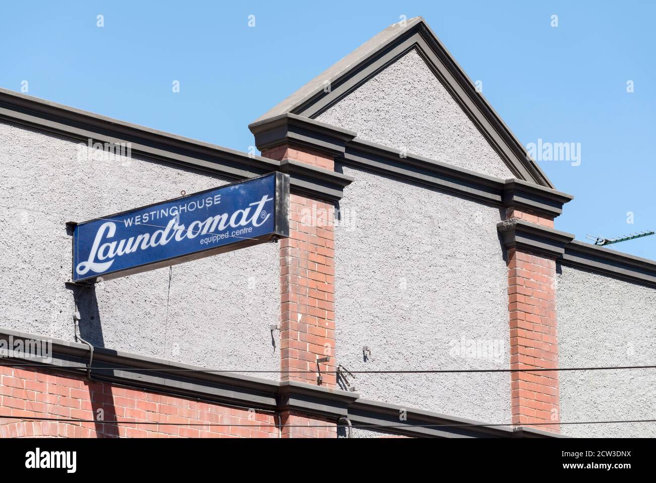 Westinghouse laundromat sign hi-res stock photography and images - Alamy