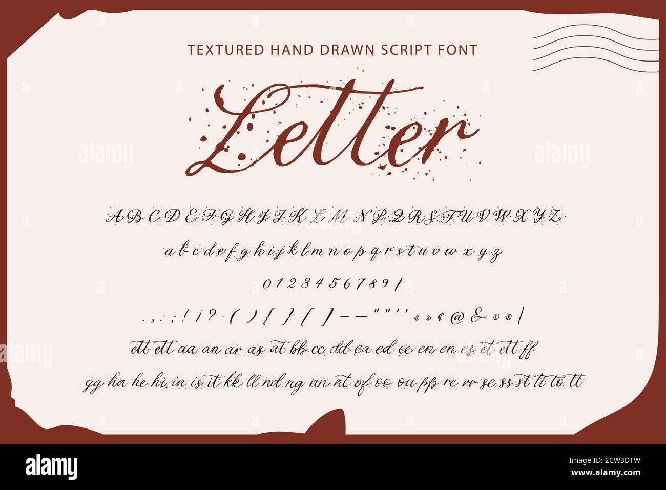Handwritten script font. Typography creative alphabet. Modern lettering ...