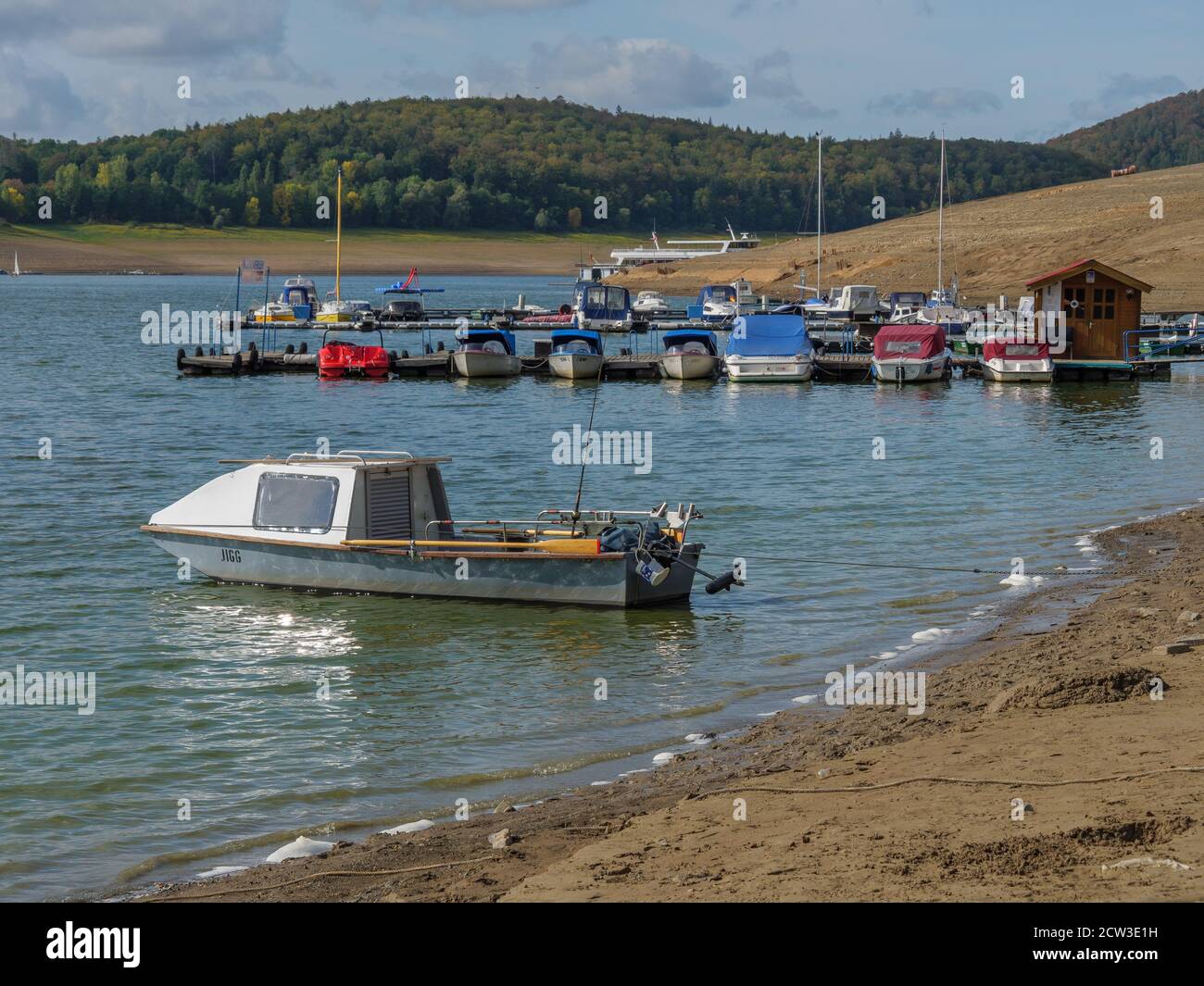 waldeck city and the edersee in germany Stock Photo - Alamy