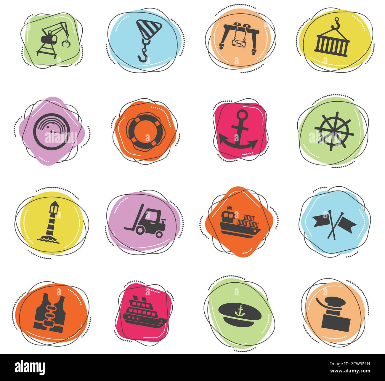 Harbor flags Stock Vector Images - Alamy