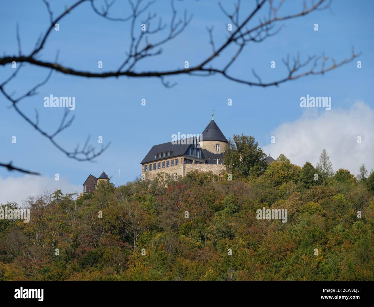 waldeck city and the edersee in germany Stock Photo - Alamy
