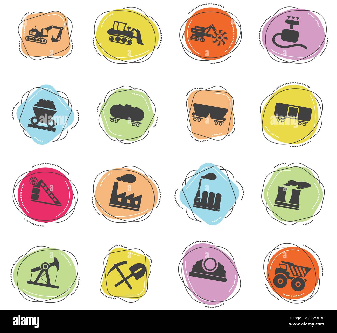 Factory and Industry Symbols Stock Vector Image & Art - Alamy