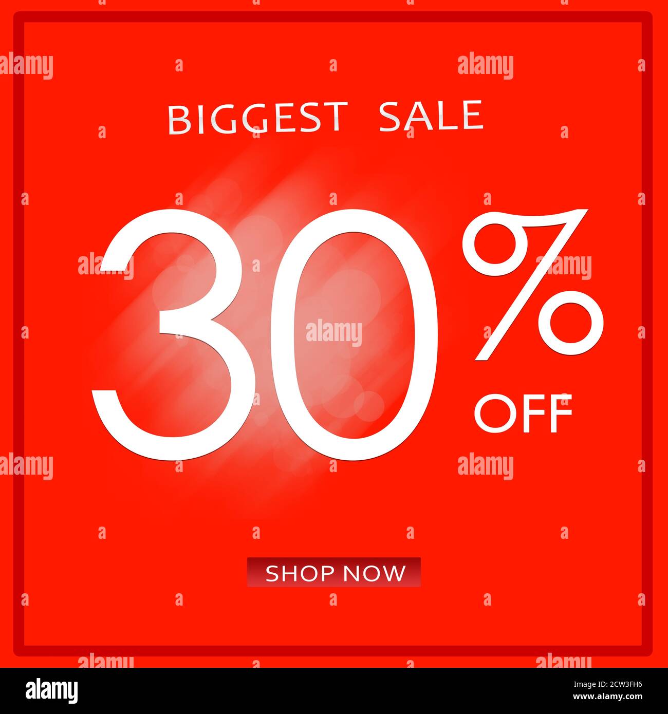 30% Off Biggest Sale Offer Elegant Modern Simple Banner Design WIth ...