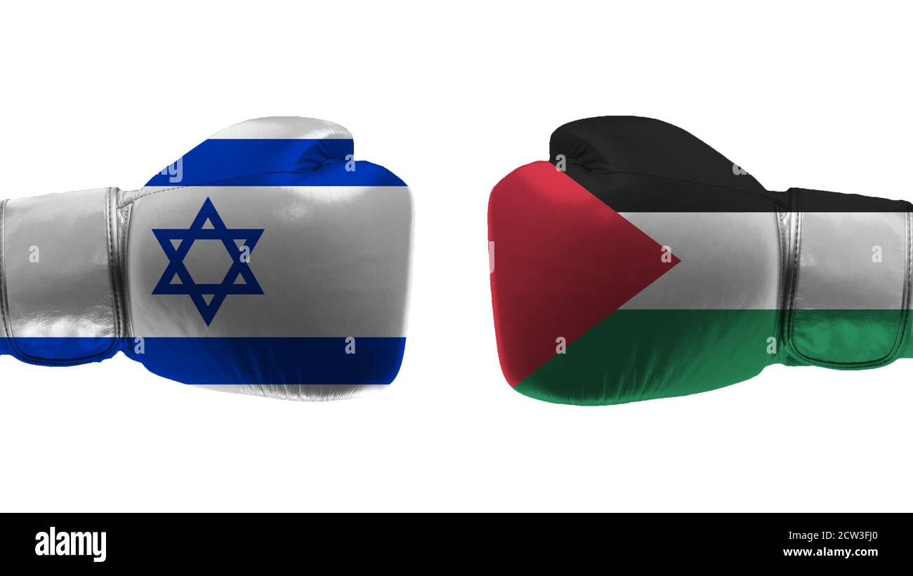 3D-Illustration of a Concept of the Conflict between Israel and the ...