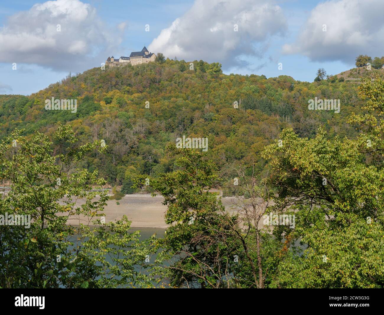 waldeck city and the edersee in germany Stock Photo - Alamy