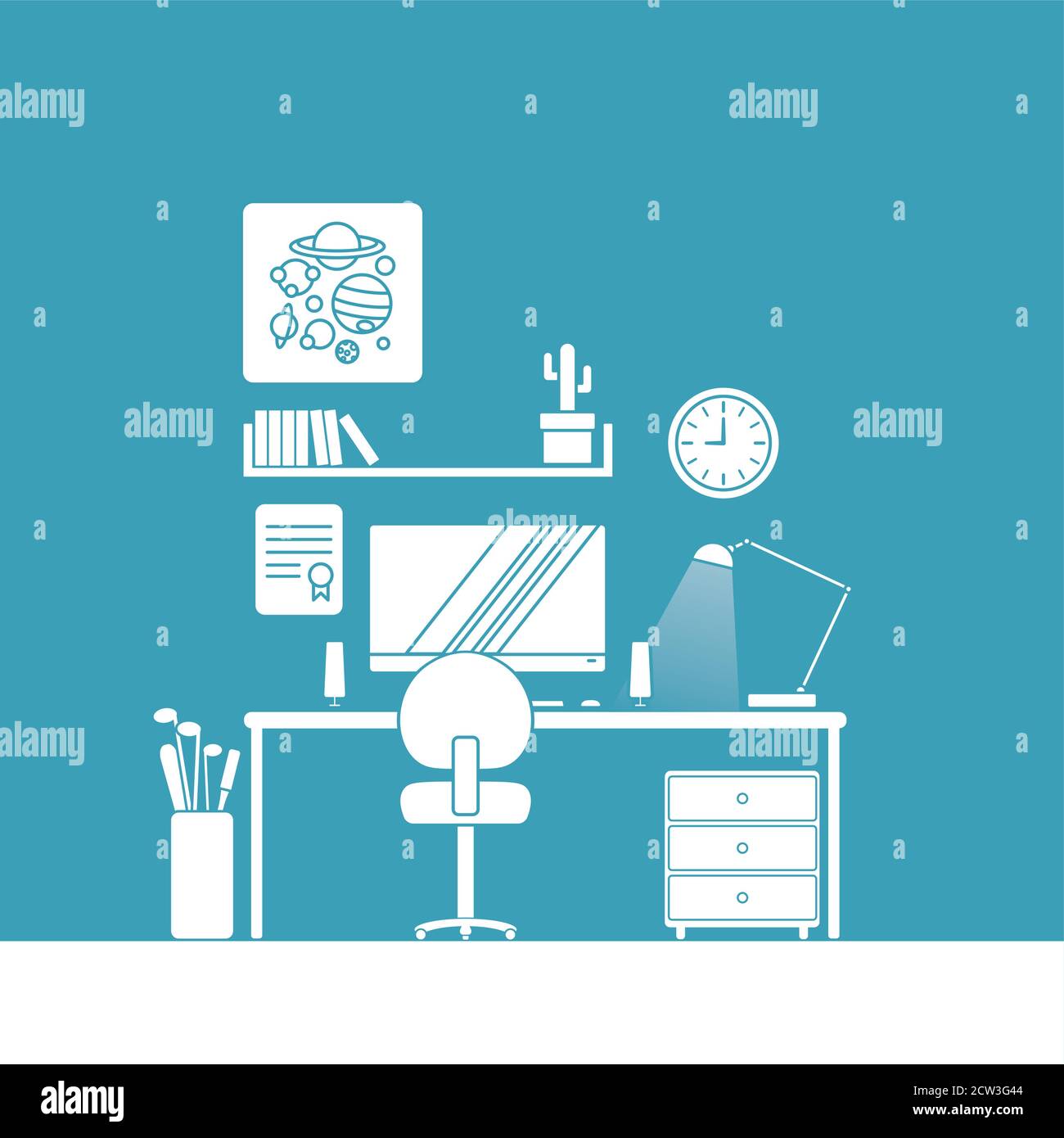 Home interior setup Stock Vector Images - Alamy