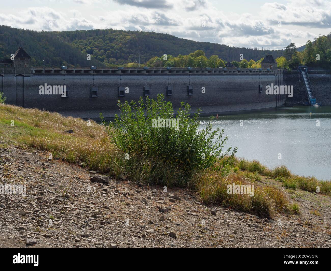 waldeck city and the edersee in germany Stock Photo - Alamy