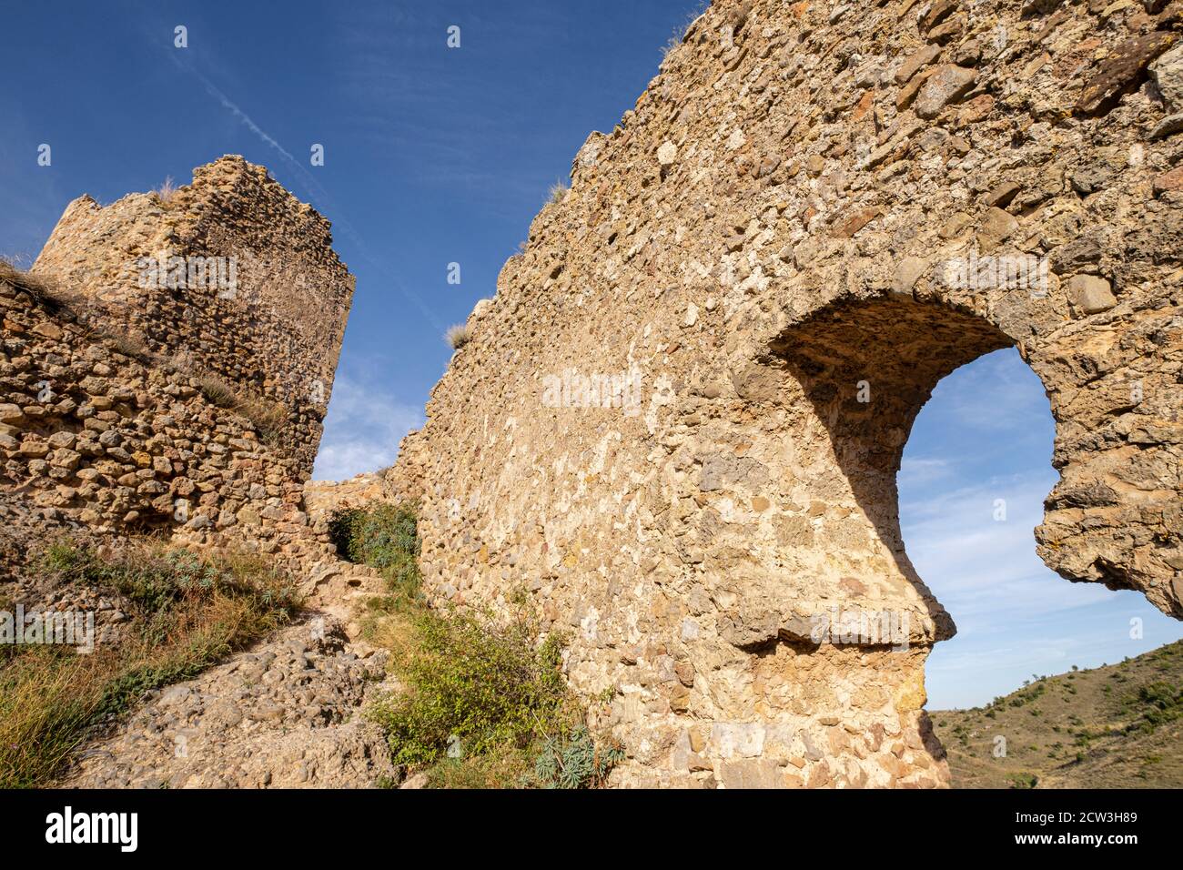 arco de entrada, Castillo de Clavijo, Clavijo, La Rioja, Spain Stock ...
