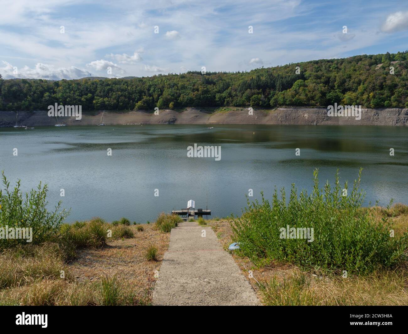 waldeck city and the edersee in germany Stock Photo - Alamy