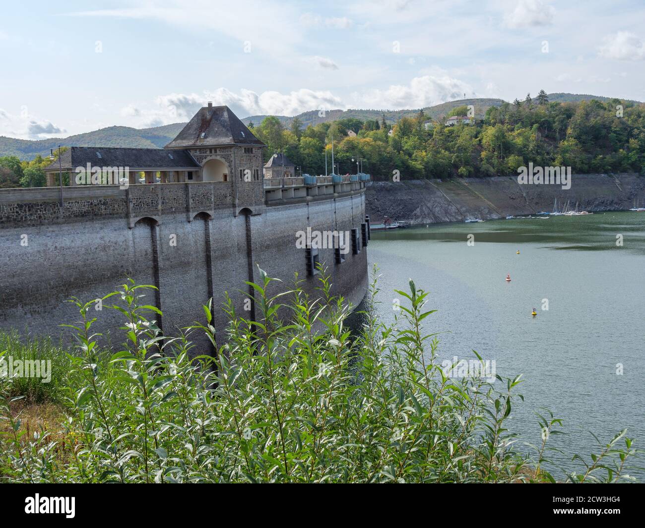 waldeck city and the edersee in germany Stock Photo - Alamy