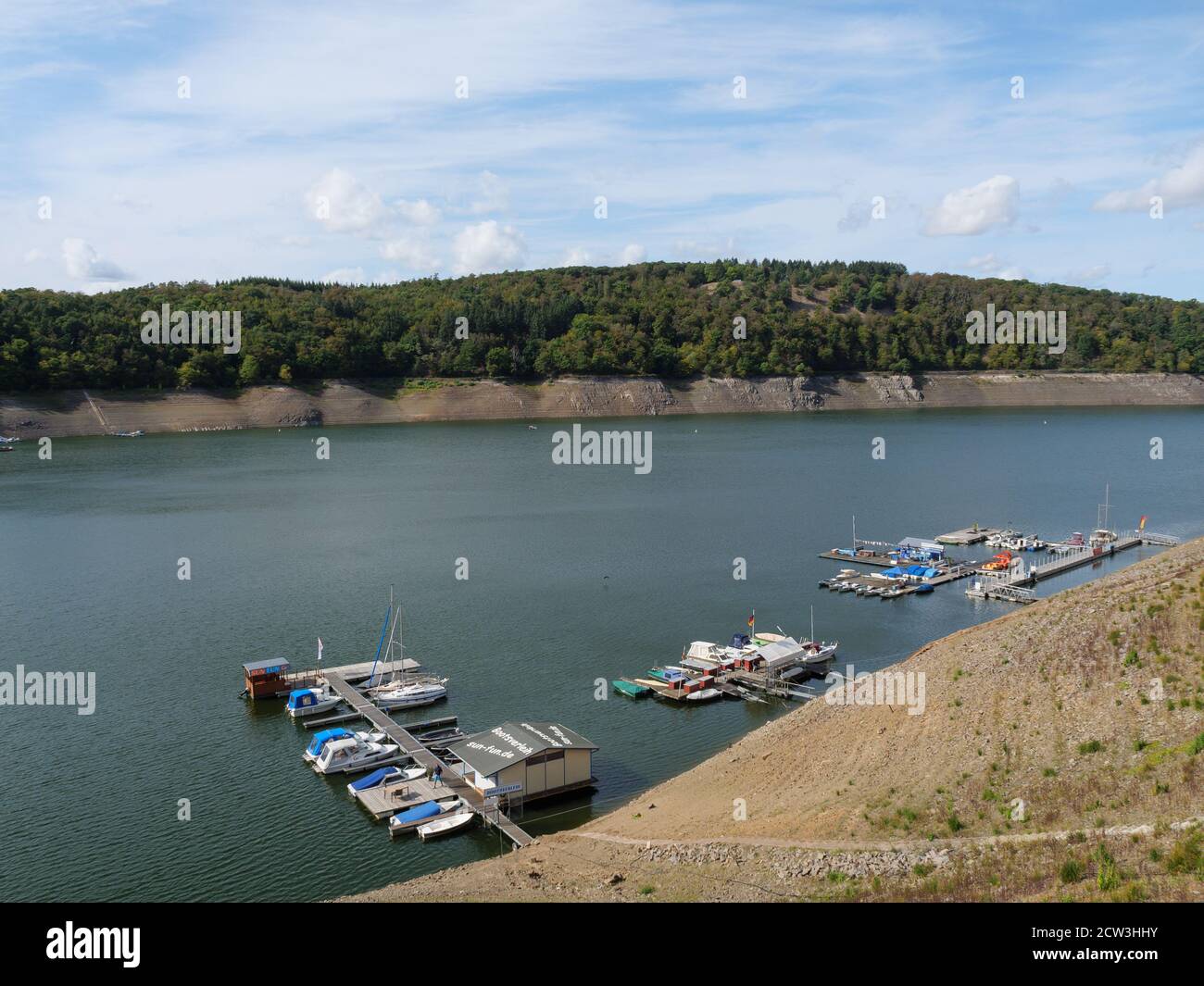 waldeck city and the edersee in germany Stock Photo - Alamy