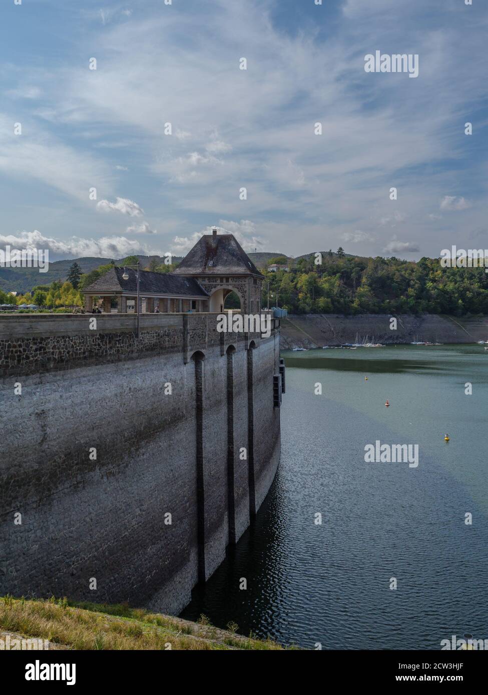 waldeck city and the edersee in germany Stock Photo - Alamy