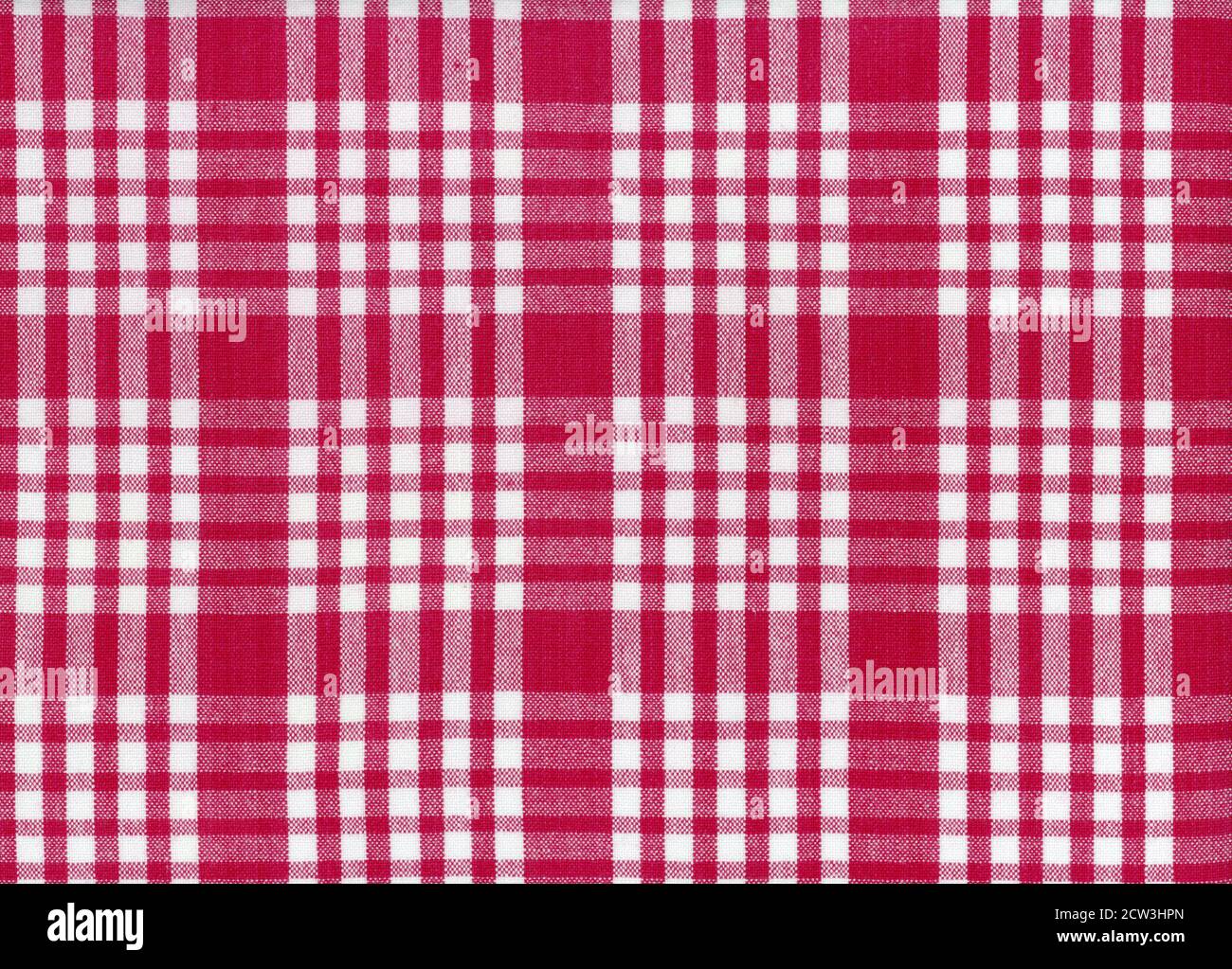chequered red fabric texture useful as a background Stock Photo - Alamy