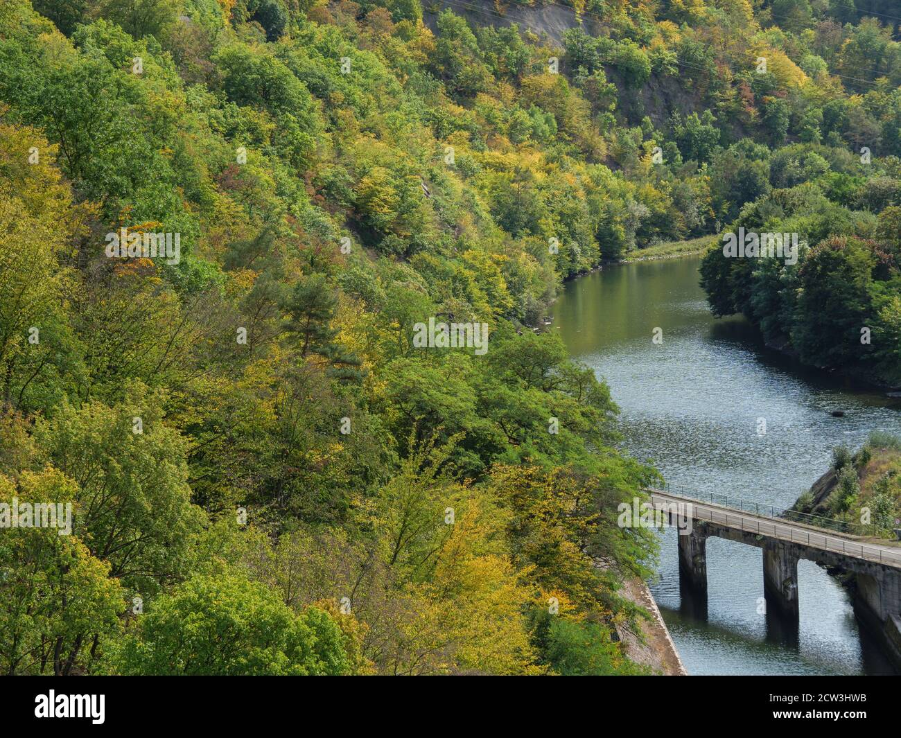 waldeck city and the edersee in germany Stock Photo - Alamy