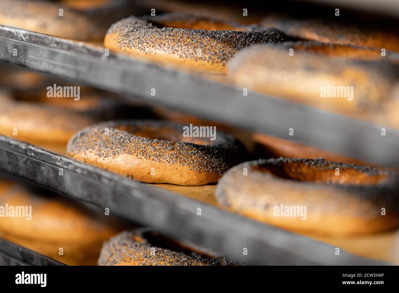 Machine production bagels hi-res stock photography and images - Alamy