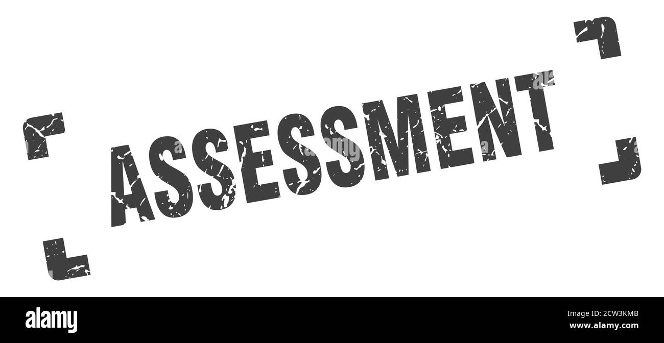 assessment stamp. square grunge sign on white background Stock Vector Image & Art - Alamy