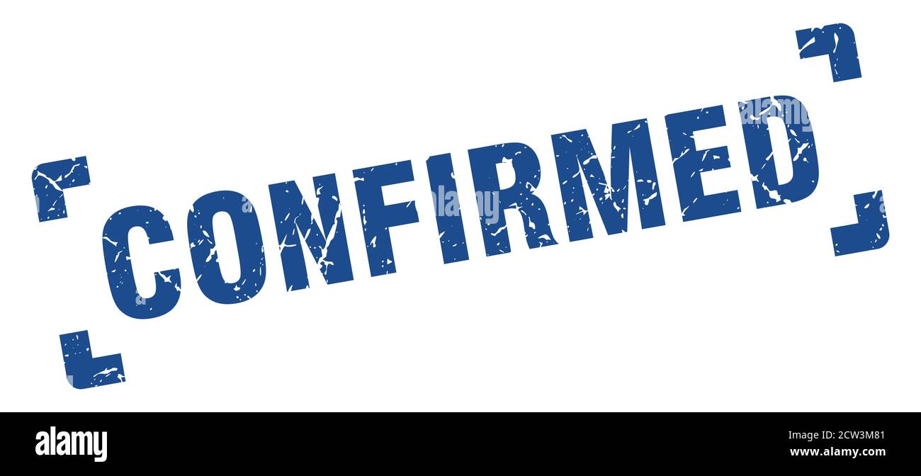 confirmed stamp. square grunge sign on white background Stock Vector Image & Art - Alamy