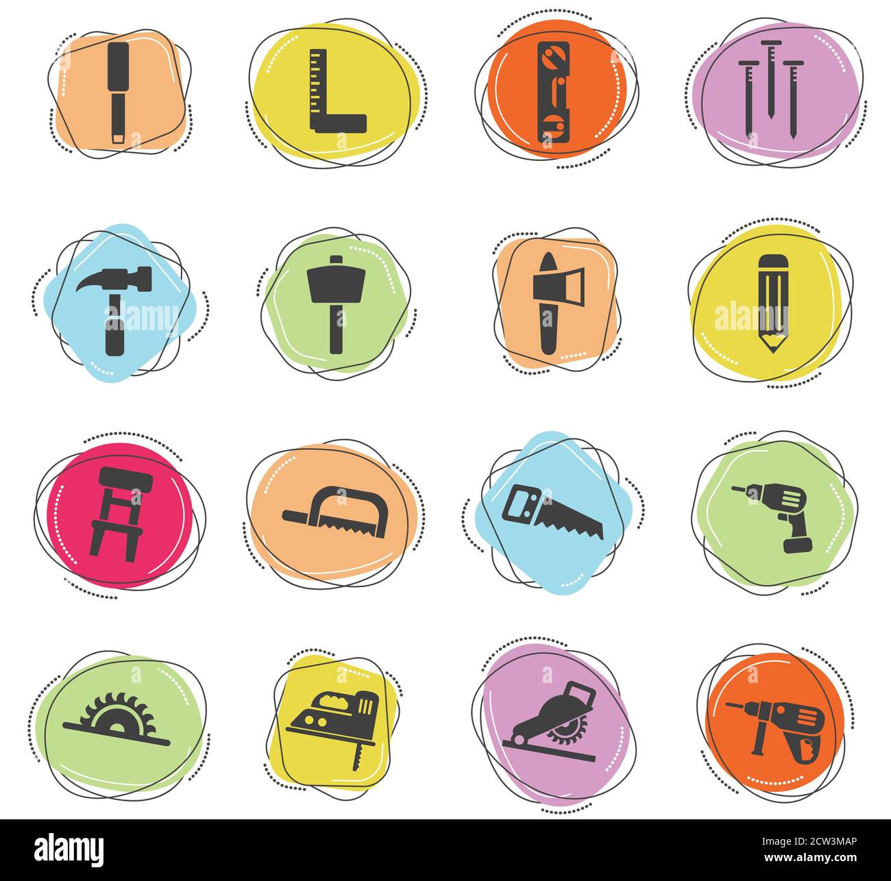 joinery icon set Stock Vector Image & Art - Alamy