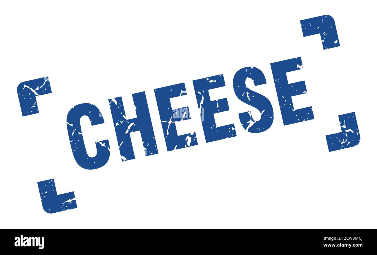 cheese stamp. square grunge sign on white background Stock Vector Image ...
