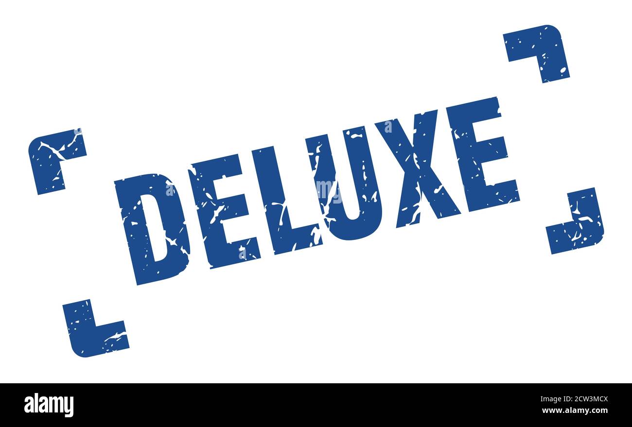 deluxe stamp. square grunge sign on white background Stock Vector Image & Art - Alamy