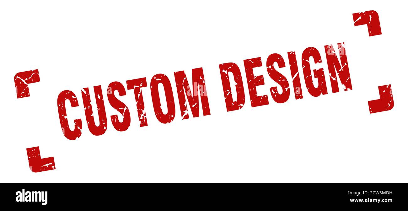 custom design stamp. square grunge sign on white background Stock Vector Image & Art - Alamy