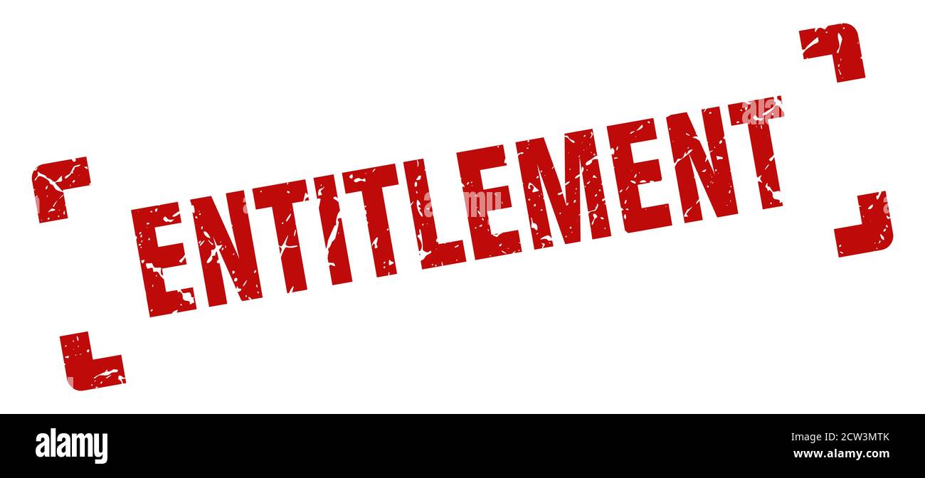 entitlement stamp. square grunge sign on white background Stock Vector Image & Art - Alamy