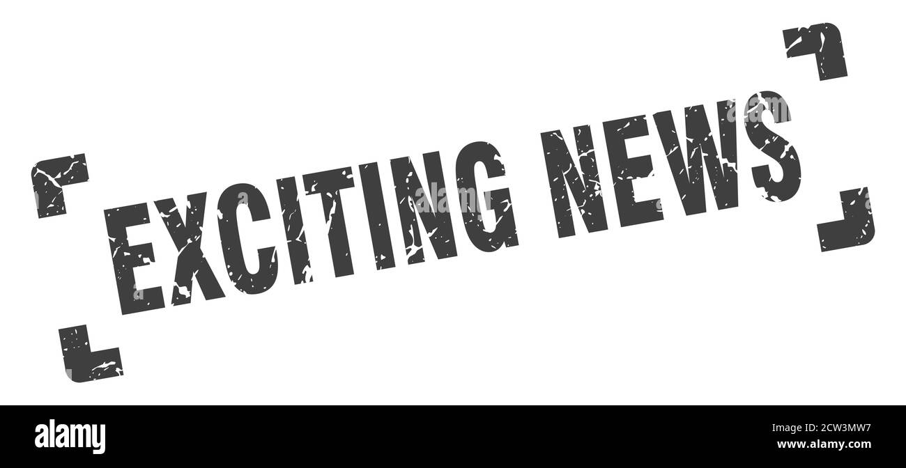 Exciting news banner sign hi-res stock photography and images - Alamy