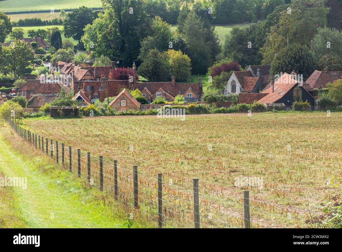 The village of Turville in Buckinghamshire - a quintessential English ...