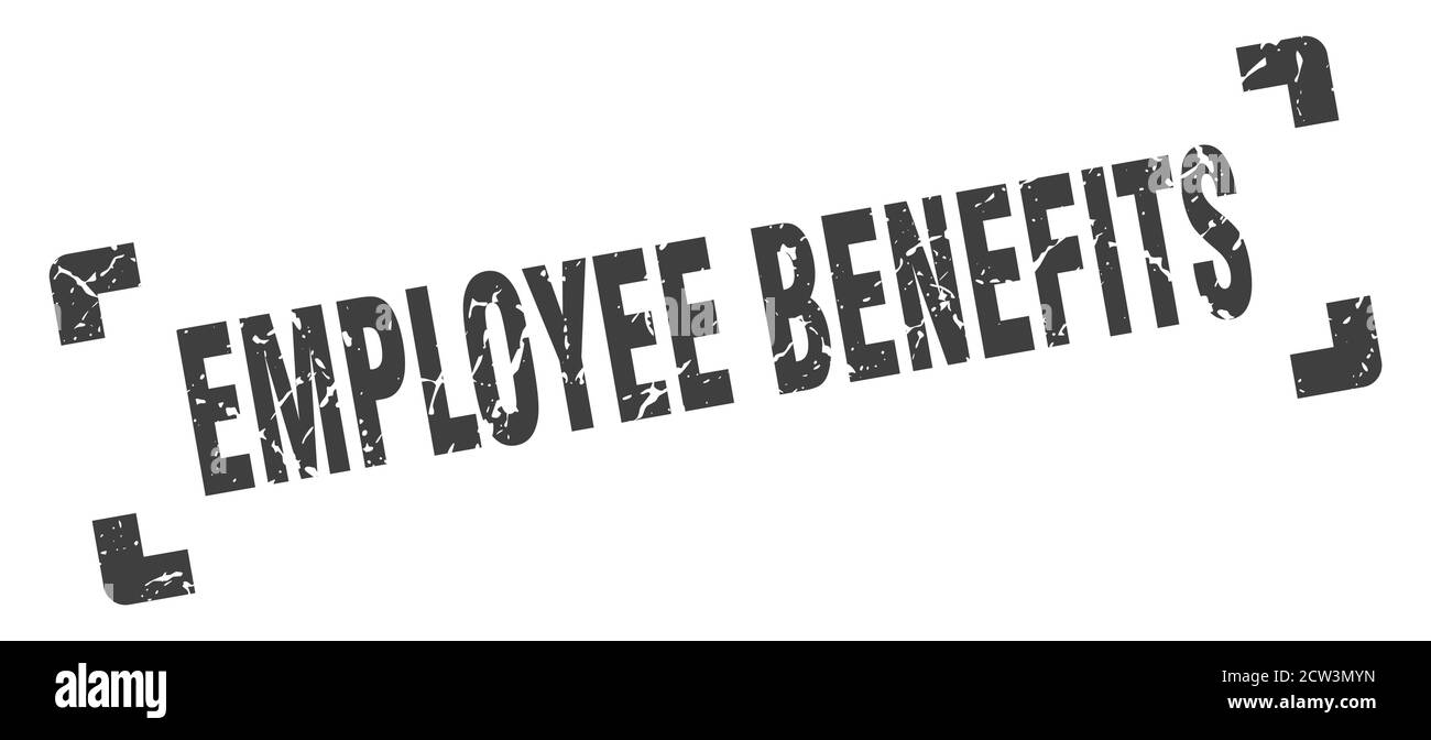 employee benefits stamp. square grunge sign on white background Stock ...