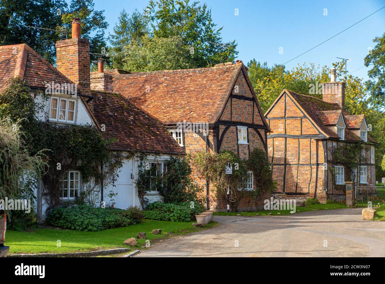 The village of Turville in Buckinghamshire - a quintessential English ...