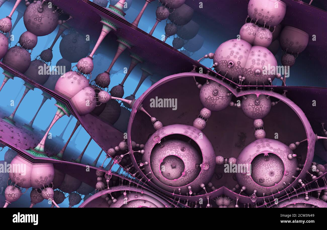 Abstract background 3D, fantastic structures and shapes Stock Photo - Alamy