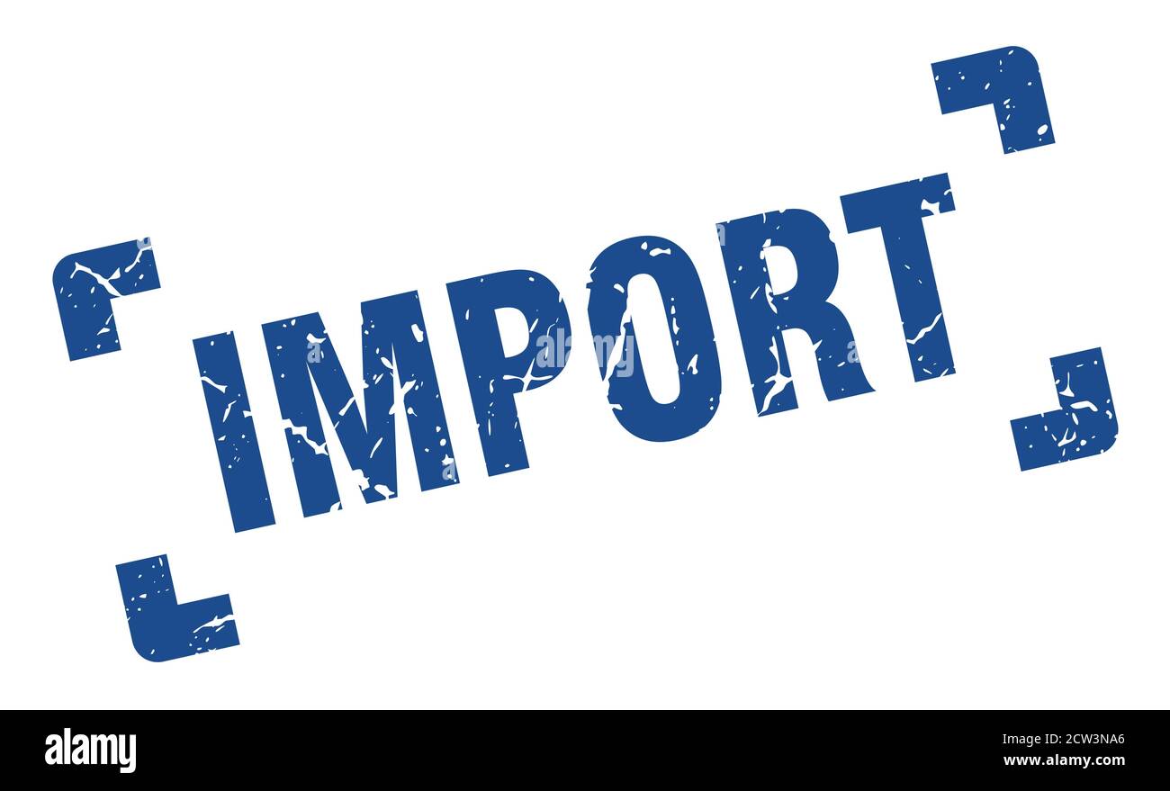 import stamp. square grunge sign on white background Stock Vector Image ...