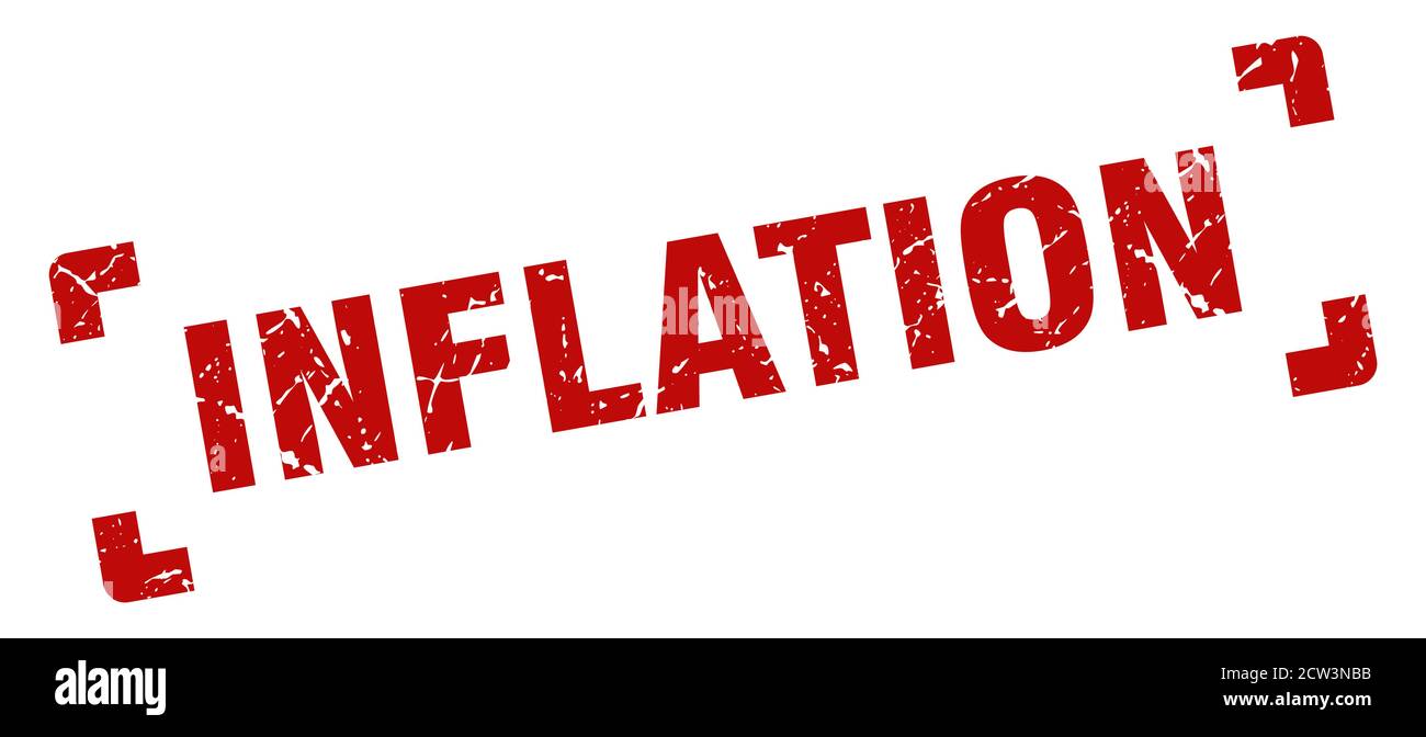 inflation stamp. square grunge sign on white background Stock Vector ...