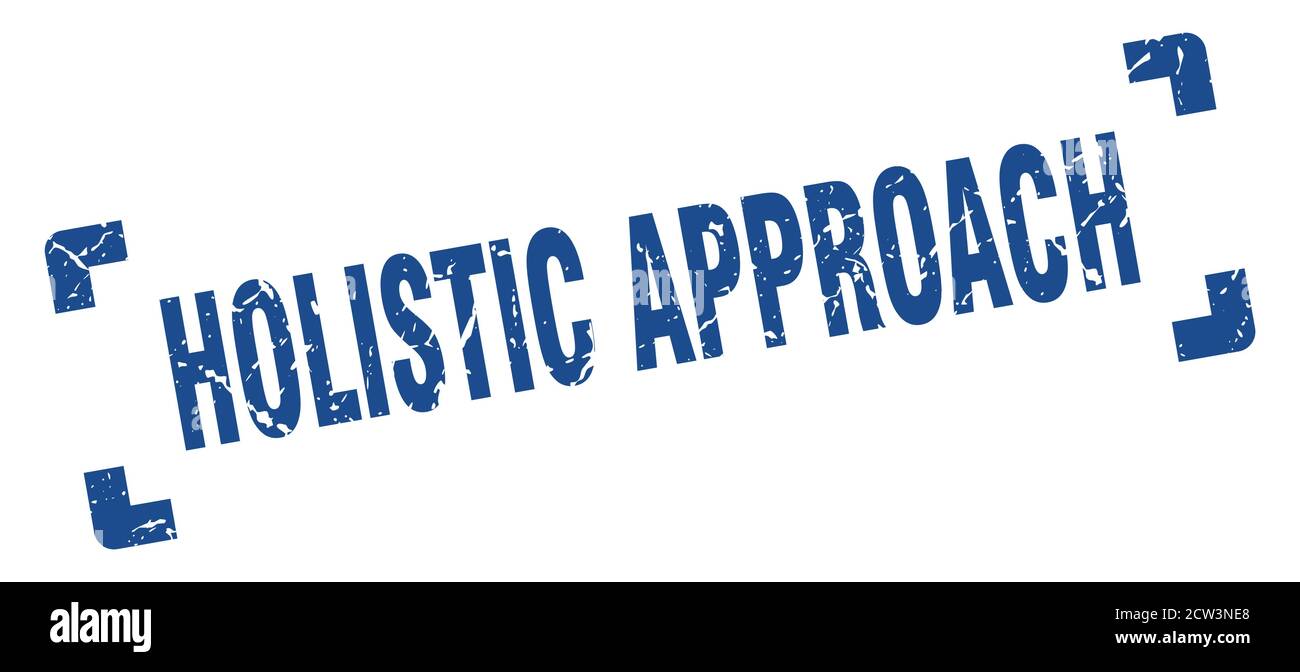 holistic approach stamp. square grunge sign on white background Stock ...