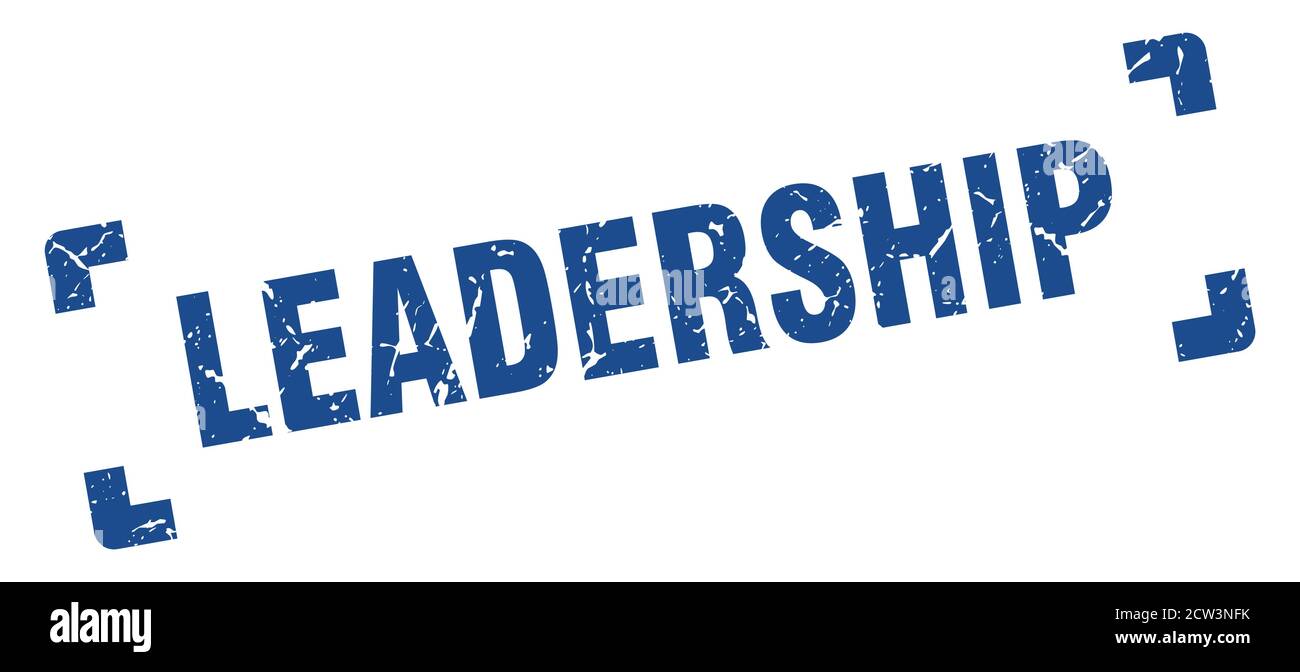 leadership stamp. square grunge sign on white background Stock Vector ...