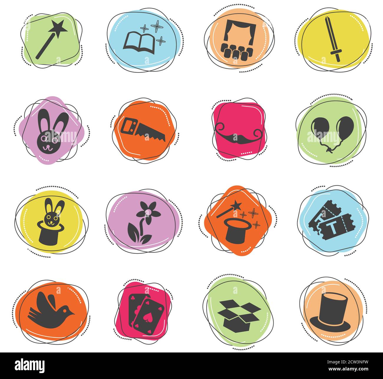 magic icon set Stock Vector Image & Art - Alamy