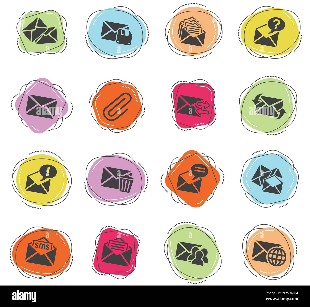 Envelope text Stock Vector Images - Alamy