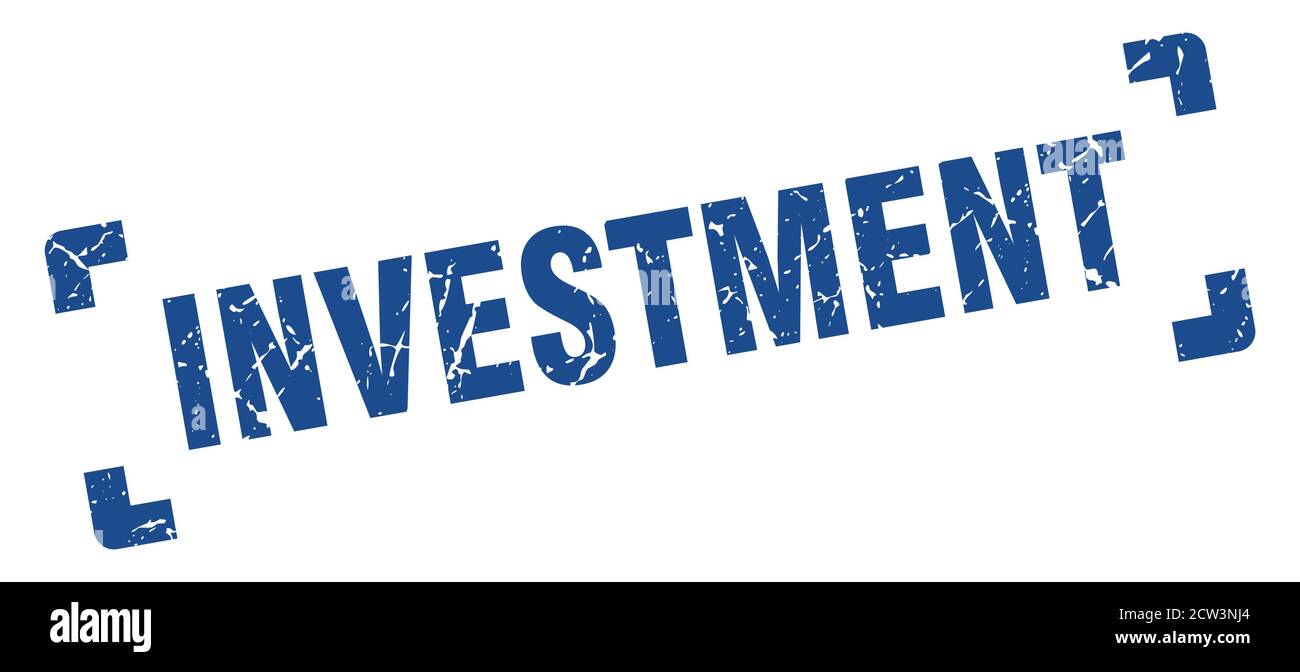 investment stamp. square grunge sign on white background Stock Vector ...